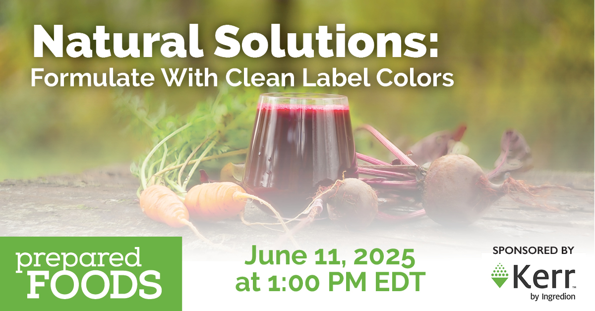 Natural Solutions: Formulate With Clean Label Colors Registration