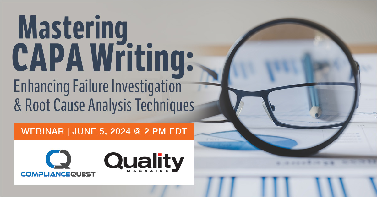 Mastering CAPA Writing: Enhancing Failure Investigation & Root Cause ...