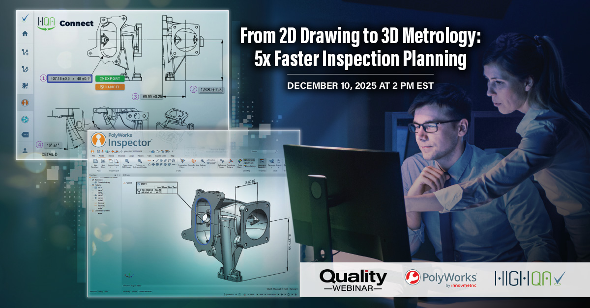 From 2D Drawing to 3D Metrology: 5x Faster Inspection Planning Registration