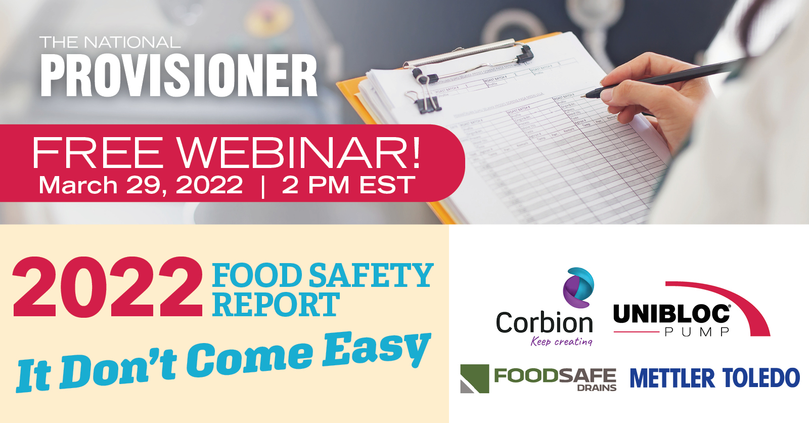 2022 Food Safety Report: Tips to Navigate the Challenges Ahead Registration
