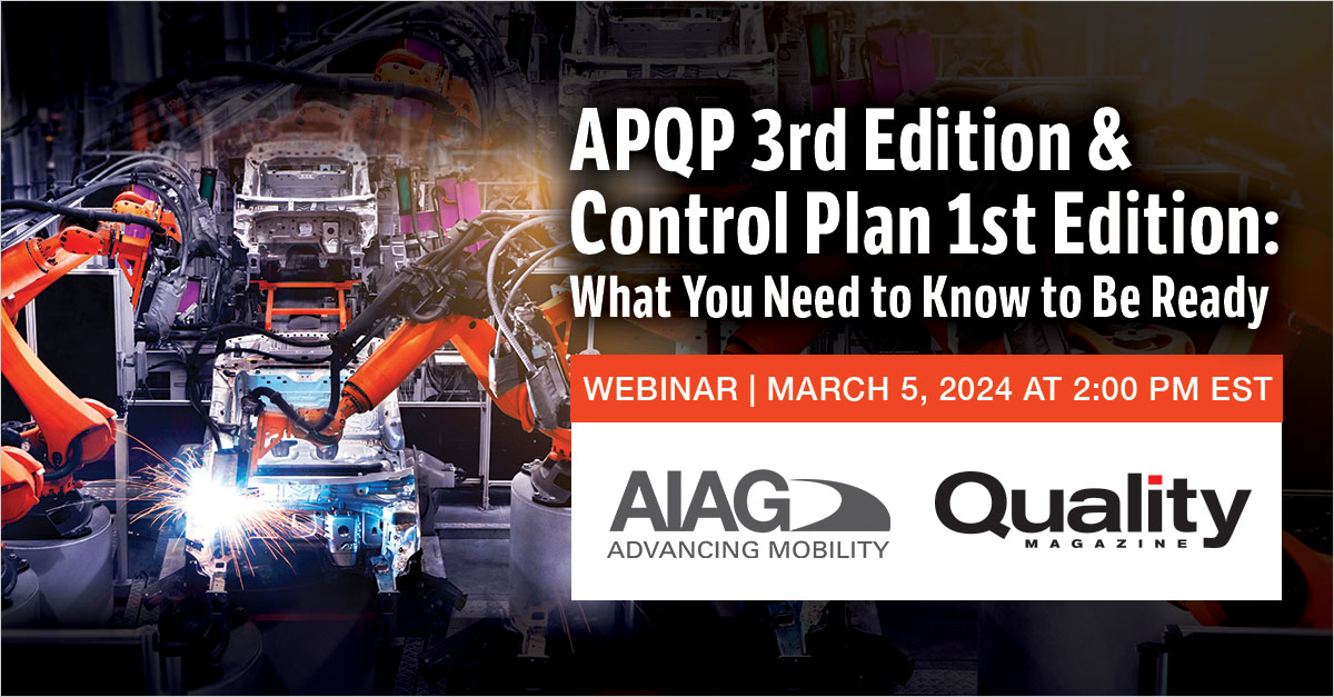 APQP 3rd Edition & Control Plan 1st Edition: What You Need to Know to ...
