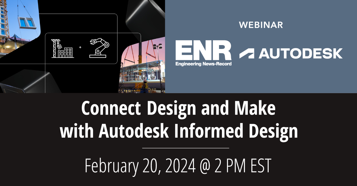 Connect Design and Make with Autodesk Informed Design Registration