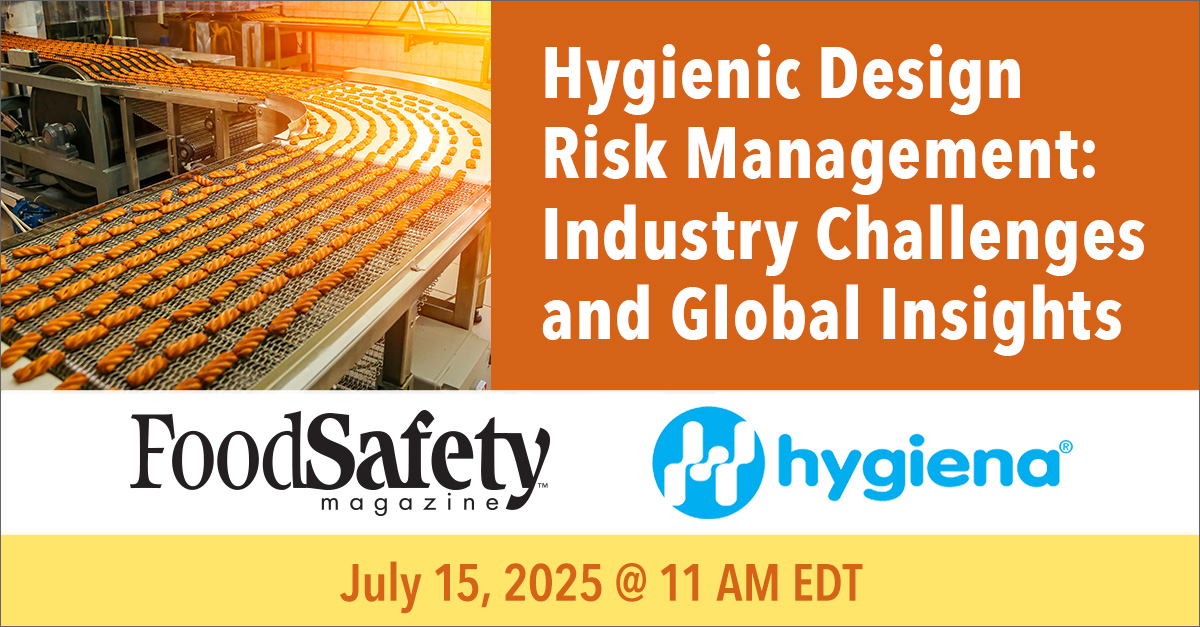 Hygienic Design Risk Management: Industry Challenges and Global ...