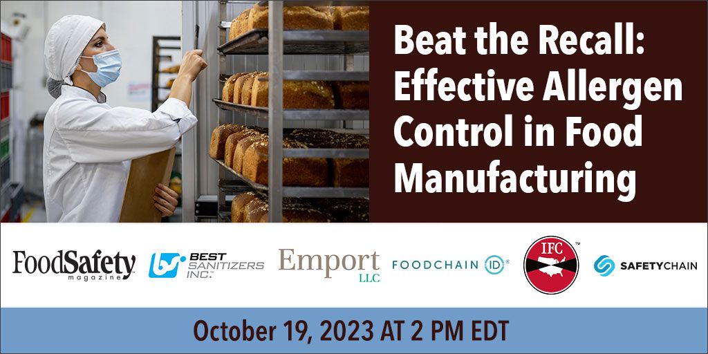 Beat the Recall: Effective Allergen Control in Food Manufacturing ...