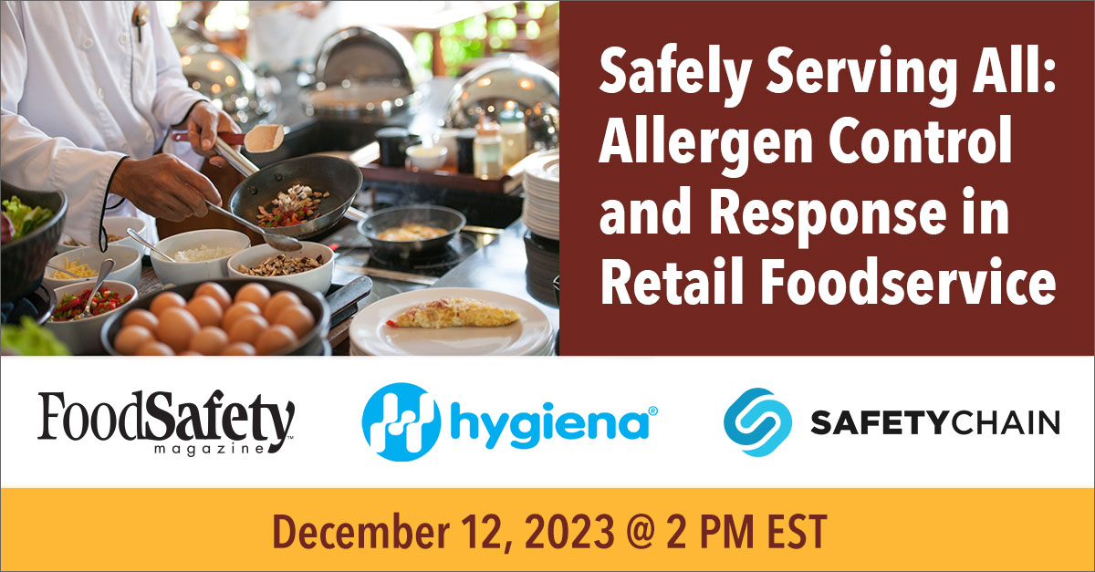 Safely Serving All: Allergen Control and Response in Retail Foodservice ...