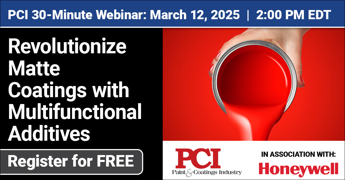 Revolutionize Matte Coatings with Multifunctional Additives Registration