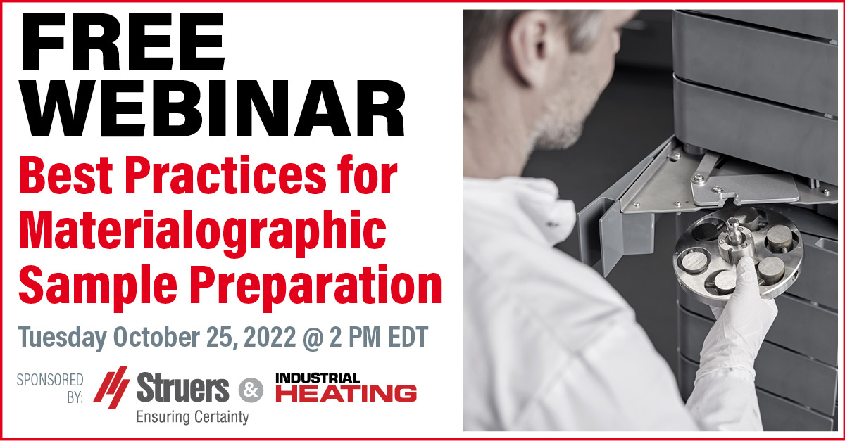 Best Practices for Materialographic Sample Preparation Registration